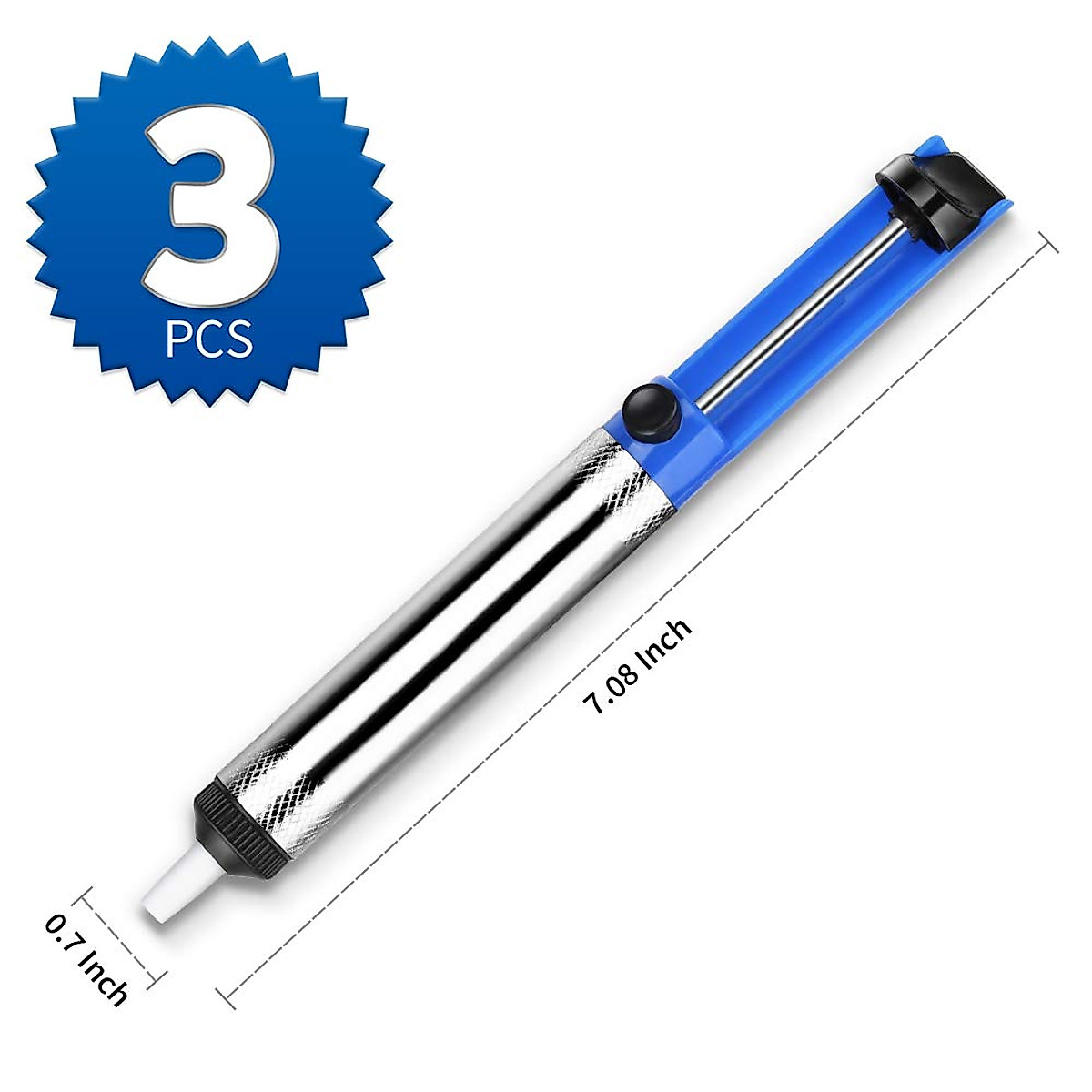 Teenitor Solder Sucker Desoldering Vacuum Pump Solder Removal Tool 3pcs/Pack Desoldering Pump Soldering Sucker Tool