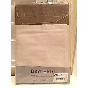 SIGNORIA FIRENZE Luxury Italy King POLTRONA 3 Panel Bedskirt 100% Cotton