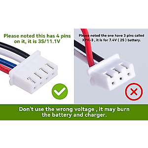 HYF 2 pcs 11.1V 2000mAh 501855 Soft-Gun Toy Rechargeable Li-ion Batteries SM2P Plug with a USB Charging Cable for WPL RES V-3 ESC 1/16 Crawler and Some Water-Gun Toy
