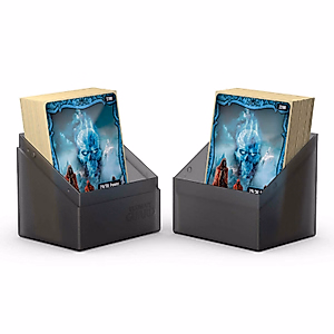 Ultimate Guard Boulder 80+, Deck Case for 80 Double-Sleeved TCG Cards, Onyx, Secure & Durable Storage for Trading Card Games, Soft-Touch Finish