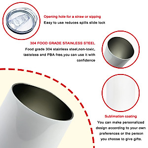 AiHeart 16oz Kids Sublimation Straight Skinny Tumbler,8pack Sublimation Stainless Steel Blanks Bulk,Double Wall Vacuum Tumblers with Shrink Wrap Films and Straw,Great DIY Gift for Kid,Toddler