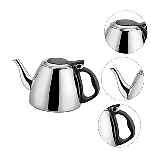 PRETYZOOM 1pc Stainless Steel Kettle Espresso Machines Camping Stove Whistling Kettle Stove Top Tea Kettle Stove Top Kettle Whistling Coffee Pot Water Kettle Stainless Steel Teakettles