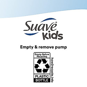 Suave Kids 3-in-1 Shampoo Conditioner Body Wash Purely Fun Makes Bath Time Quick and Easy, Paraben Free and Dermatologist Tested Kids Shampoo 3 in 1 Formula 28 Fl Oz (Pack of 4)