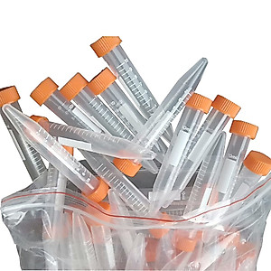 BIPEE Centrifugal Tubes, 10ml Tapered Test Tubes, Centrifugal Tubes with Filter, Polypropylene, Leak-Proof Test Tubes with Lid, Plastic Containers with Markers and Writing Markers (100 Count)
