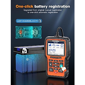 FOXWELL NT510 Elite fit for Ford Lincoln Mercury Diagnostic Tool, Bidirectional OBD2 Scanner, Full Systems Battery Registration All Reset BMS ABS SRS Airbag EPB TPMS DPF Regen, Car Code Reader