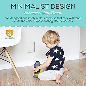 Electrical Outlet Covers Baby Proofing - Bigger Size Prevents Choking Hazard, 12