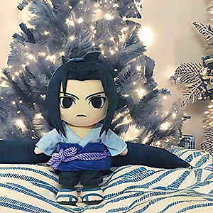 JUST FUNKY Naruto Shippuden Plush | Naruto Plush | 9” Tall Collectible Anime Plush | Sasuke Uchiha Action Figure Plush | Plush Pillow for 14+ | Ideal for Naruto Merch | Officially Licensed