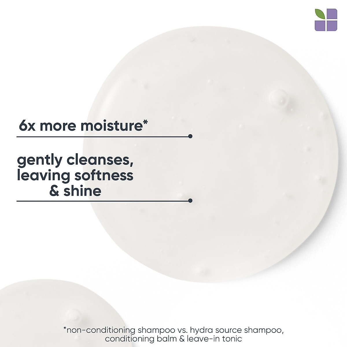 Biolage Hydra Source Shampoo - Softens & Adds Shine, For Dry Hair, Infused with Micro-Filtered Aloe Vera & Fermented Hyaluronic Acid, Vegan & Paraben-Free, 1.6 Fl Oz, Packaging May Vary