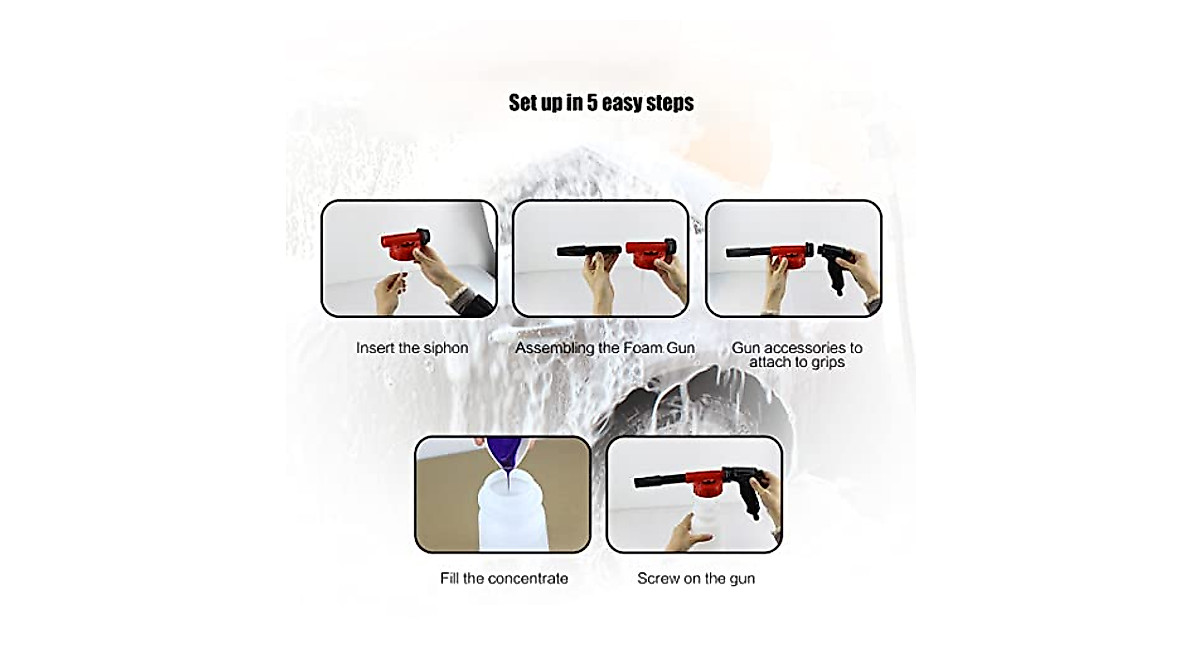 AQTZGOS Snow Foam Gun - Ultimate Car Cleaning Tool