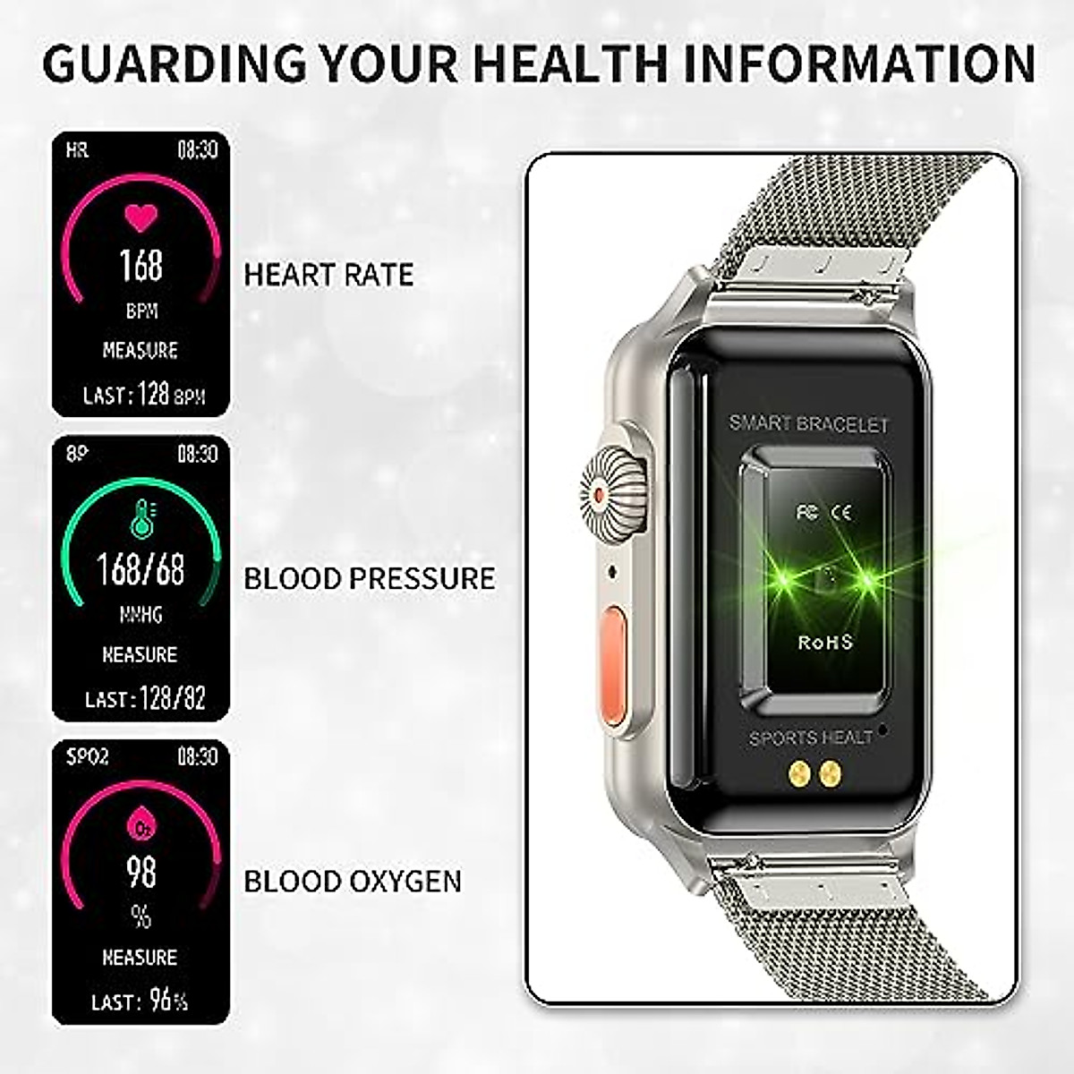 SYEEKOM Smart Watch for Women (Answer/Make Call) 1.57" HD Fitness Tracker Smart Watch with Heart Rate Oxygen Saturation and Sleep Monitoring, IP68 Waterproof Watch for Android and iOS