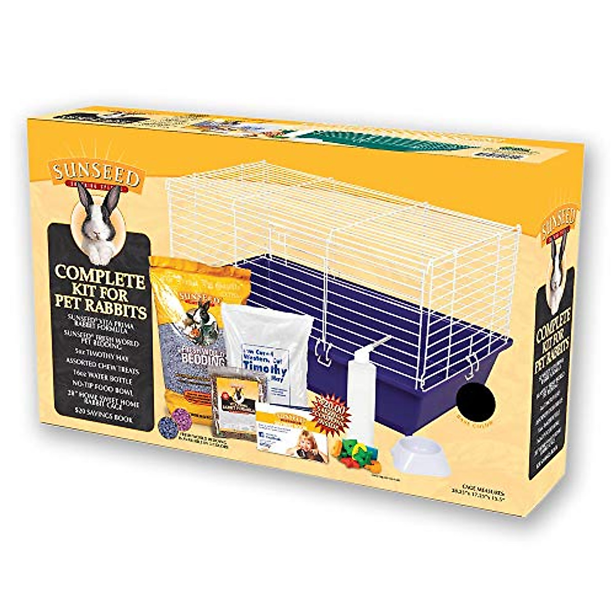 Ware Manufacturing Home Sweet Home Sunseed Rabbit Cage Starter Kit