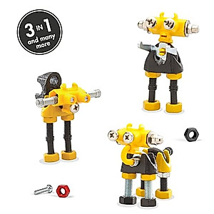 The Off Bits InfoBit Build Your Own Robot Toy Construction Set, Educational STEM Activities Learning Kit, Creative Build and Play Model Kit Steam Toys for 6 7 8 9 10+ Year Old Boys and Girls