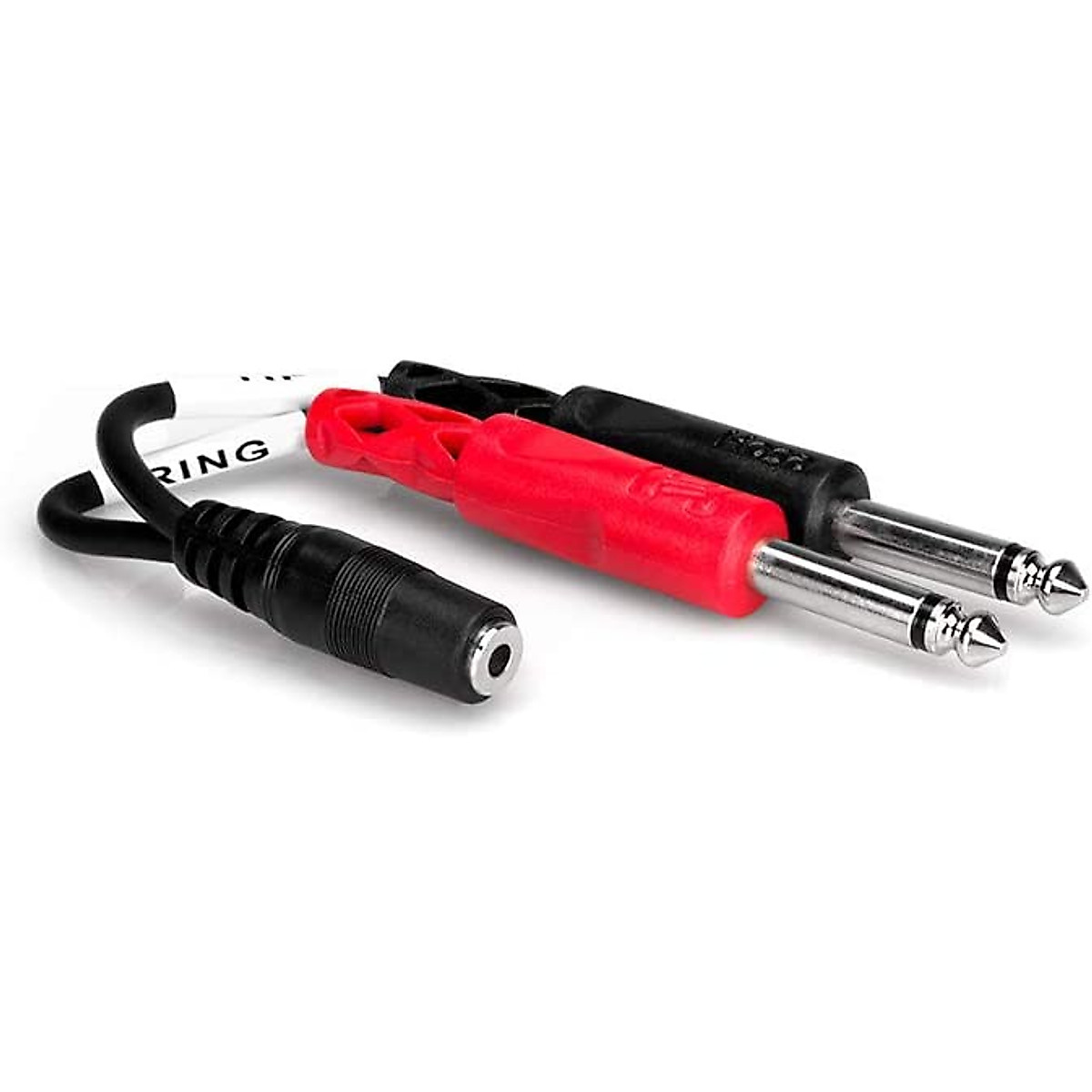 Hosa YMP-434 3.5 mm TRSF to Dual 1/4" TS Stereo Breakout Cable