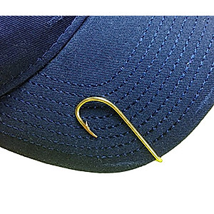 BT Outdoors Eagle Claw Gold Hat Hook Fish Hook for Hat Gold Hat Hook Plus a Free Decal
