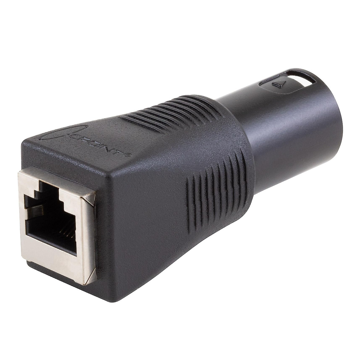 SIRS-E 2-Pack - CPoint XLR RJ45 Adapter CAT-5 Ethernet to DMX512 Cable Converter, Male 5-Pin, XLRJ45-5M