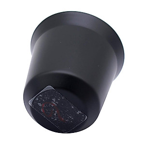 XIAOYU 304 Stainless Steel Espresso Cups Double Wall Thermally Insulated Capsule Coffee Mug, 2.71oz/80ml, Black