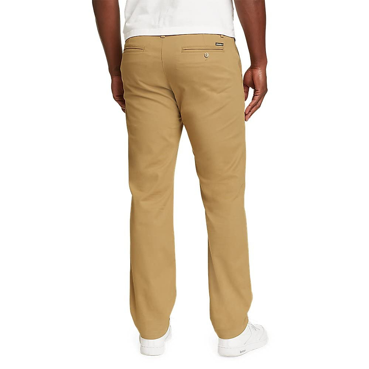 Eddie Bauer Men's Flex Wrinkle-Resistant Sport Chinos - Classic, Saddle, 36W x 32L
