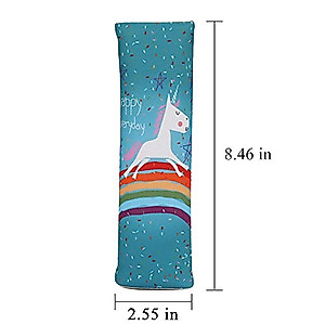 Seatbelt Covers for Kids,2 Pack Unicorn Seat Belt Cushion Shoulder Strap Pad,Universal Cute Cartoon Car Seat Belt Pad for Adults Children Toddler,Baby Girl Boy Carseat Neck Harness Protector