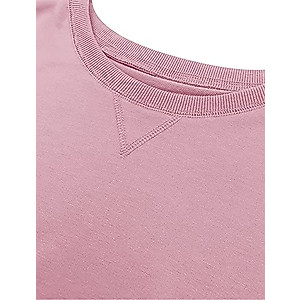 Orchidays Womens Casual Crewneck Sweatshirts Long Sleeve Cute Tunic Tops Loose Fitting Pullovers (Pink,XX-Large,Adult,Female,US,Alpha,XX-Large,Regular,Regular)