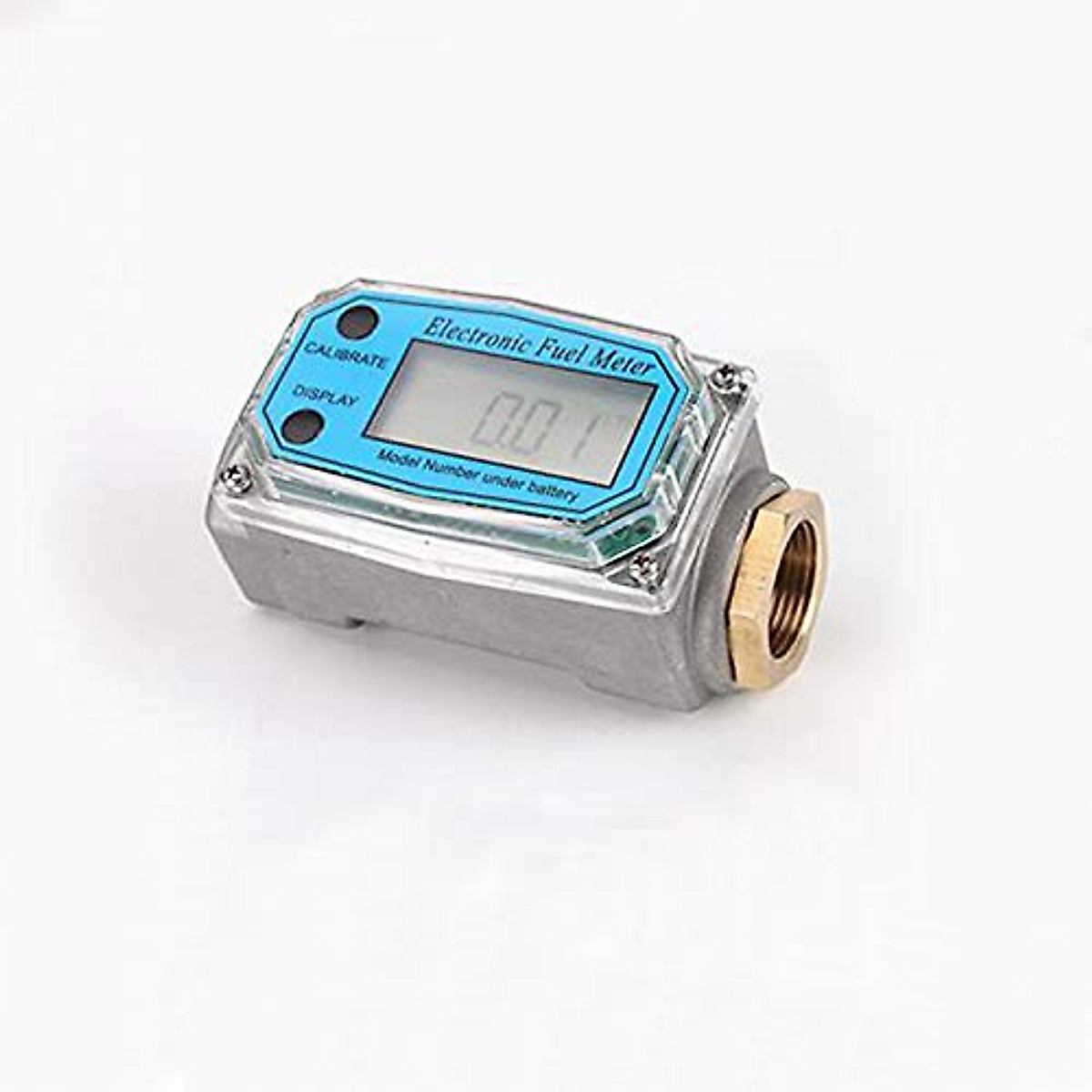 Sorekarain 3/4" BSP Female Digital Turbine Flow Meter Gauge Water Diesel Fuel Gasoline