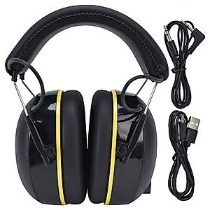 Hearing Ear Muffs, Bluetooth 5.0 Ear Defenders Noise Canceling Hearing Protector Voice Control Over the Earmuff for Shooting Mowing Construction