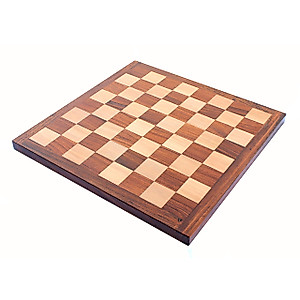StonKraft Wooden Chess Board Without Pieces for Professional Chess Players - Appropriate Wooden & Brass Chess Pieces Chessmen Available Separately by Brand (16x16 Acacia)