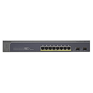 NETGEAR 8-Port Gigabit Smart Managed Pro Switch, PoE+, 130w, ProSAFE Lifetime Protection (GS510TP) (GS510TP-100NAS)