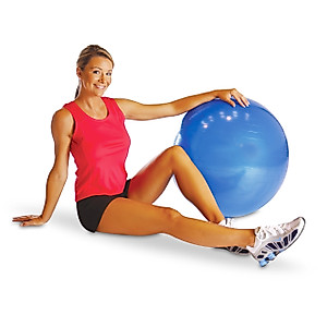 Tone Fitness Stability Ball / Exercise Ball | Exercise Equipment, Blue, 65 Centimeters