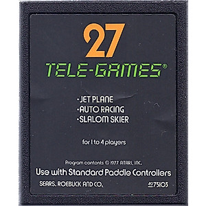 27 Tele-games Including Jet Plane~Auto Racing~Slalom Skier for Atari
