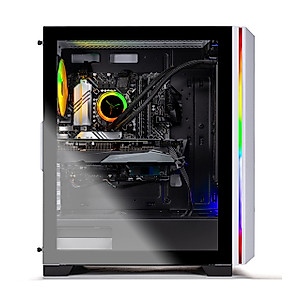 Skytech Gaming Chronos Gaming PC Desktop – Intel Core i7 12700F 2.1 GHz, NVIDIA RTX 4070, 1TB NVME SSD, 16GB DDR4 RAM 3200, 750W Gold PSU, 240mm AIO, 11AC Wi-Fi, Windows 11 Home 64-bit,White
