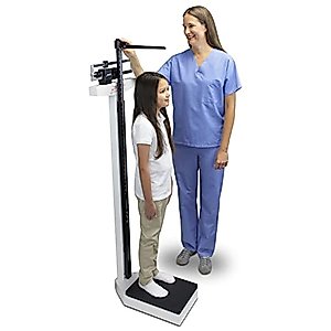 DETECTO 339 Mechanical Physician Beam Scale with Height Rod, Dual Reading KG/LB
