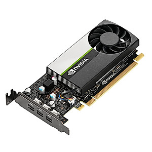 PNY NVIDIA T400 Professional Graphic Card 2GB GDDR6 PCI Express 3.0 x16, Single Slot, 3x Mini-DisplayPort, 8K Support, Ultra-quiet active fan