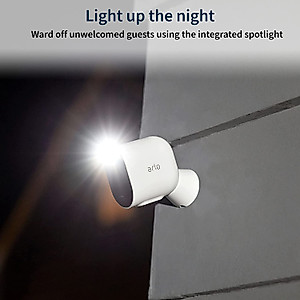Arlo Pro 4 Spotlight Camera 4 Pack - Wireless Security, 2K Video & HDR, Color Night Vision, 2 Way Audio, Direct to WiFi No Hub Needed, VMC4450P (Renewed)