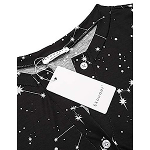 Ekouaer Tie Dye Pajamas Set Womens Loungewear Sleepwear 2 Piece PJ Sets