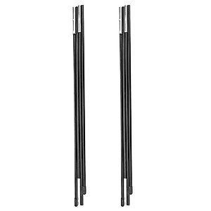 Jacksking Tent Pole, Fiberglass Camping Tent Pole Bars for Double Tents Support Rods Awning Frames Kit