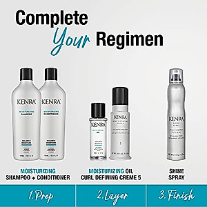 Kenra Moisturizing Shampoo | Balance Moisture | Hydrates For Smooth, Soft, & Shiny Hair | Improves Manageability By Over 50% | Increases Softness & Shine | All Hair Types | 33.8 fl. Oz (Set)