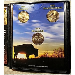 2000 P FIRST YEARS of ISSUE! 2000-2010 NATIVE AMERICAN $1 COIN COLLECTION in POSH HOLDER w HISTORY/CoA! GREAT GIFT! $1 Seller Perfect Uncirculated