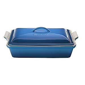 Le Creuset Stoneware Heritage Covered Rectangular Casserole, 4 qt. (12" x 9"), Marseille