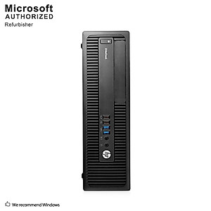 HP EliteDesk 800 G2 Small Form Factor High Performance Desktop PC, Intel Quad Core i5-6500 3.2GHz, 32G DDR4, 1T SSD, WiFi, BT, DP, VGA, Windows 10 Pro 64 Language Supports En/Sp/Fr (Renewed)