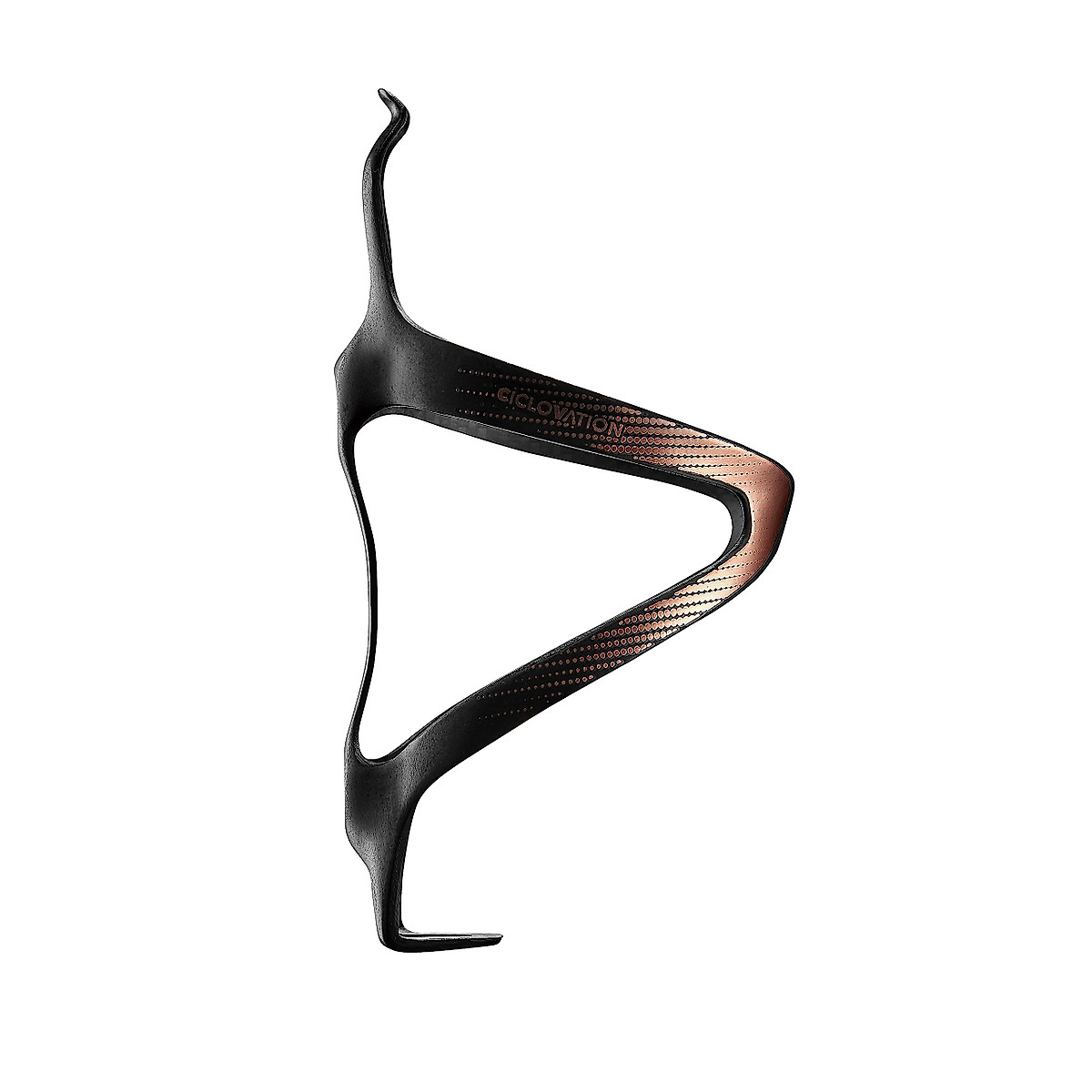CICLOVATION Carbon Fiber Bottle Cages, The Optimal Amalgamation of Power and Beauty, Combining Strong Yet Lightweight Design with The Beauty of Carbon Fiber Finished in a Fusion of Color Textures.