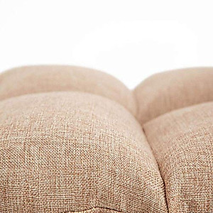 GYDJBD Lazy Sofa,High Back Floor Gaming Chair, Lazy Sofa Couch Bed, Softly Cushioned, Easily Folding for Teens Adults,51cmx51cmx50cm Khaki