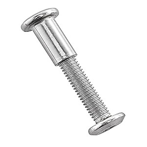 M6 x 45mm Socket Head Cap Screws Bolts Barrel Nuts Kit, 304 Stianless Steel 18-8, Binding Screws Posts for Baby Beds Furnitures Leather Belt Screws, 10 Pairs