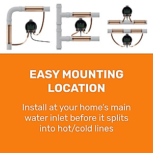 Capacitive Electronic Water Descaler System - Alternative No Salt Water Softener System for Whole House, Reduces the effects of Limescale [CWD48, Max 4" Pipe]