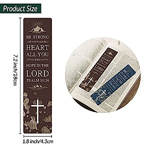ANZON MORIES 48 Pieces Christian Scripture Bookmarks with Bible Verse Quotes & Storage Box, Inspirational Book Mark Religious Marker Christian Art Gift Bookmark for Reading Lover, Men, Women, Kids
