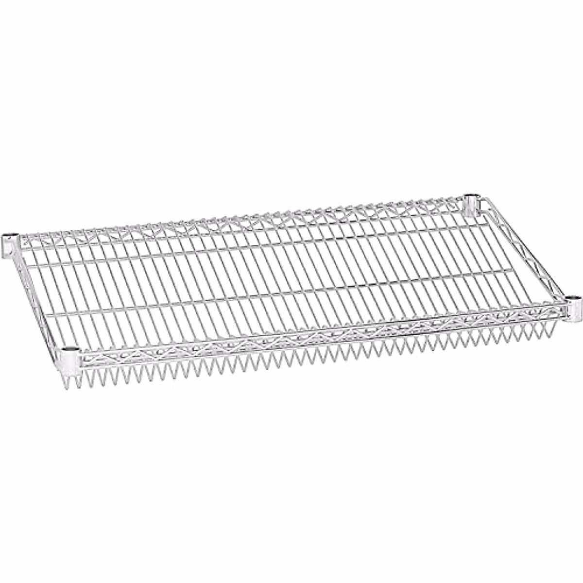 Omega 18" Deep x 36" Wide x 80" High 6 Tier Slanted Wire Chrome Shelf Truck