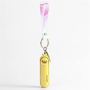 Handheld Mini Fan, 3 IN 1 Hand Fan, Portable USB Rechargeable Small Pocket Fan, 500Mah Battery Operated Foldable Fan with Keychain, Flashlight Feature for Women,Travel,Outdoor White Rabbit