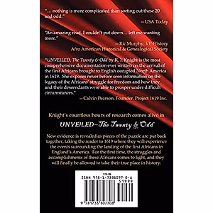 UNVEILED - The Twenty & Odd: Documenting the First Africans in England's America 1619-1625 and Beyond