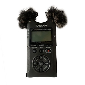 VIERYCIY Deadcat Wind Muff for DR40 DR07 Headset Windscreen Mic Foam Covers for DR40X DR07X (Black and White)