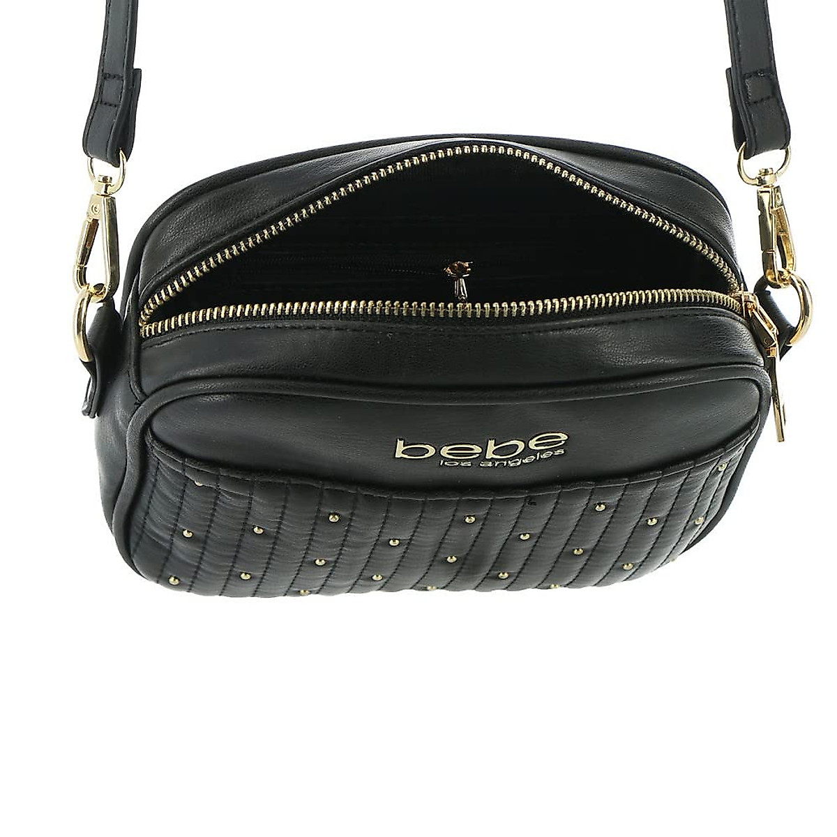 bebe Aliah Camera Crossbody Bag Black