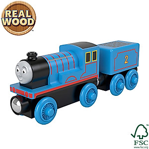 Thomas & Friends Wood Edward push-along train engine for toddlers and preschool kids ages 2 years and up